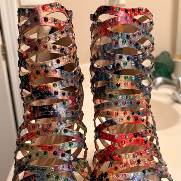 Zigi Soho | Shoes | Zigi Soho Multicolor Strappy Heels | Poshmark